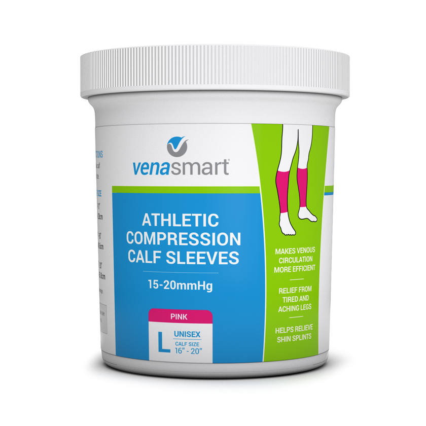 Athletic Calf Compression Sleeves - 15-20 mmHg (Pair) - Venasmart, Ltd.